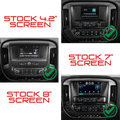 GMC Sierra 2014-2018 Workshop 12 Tesla-Style Screen