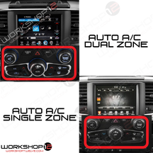 Dodge RAM 2014-2023 Workshop 12 Tesla-Style Screen