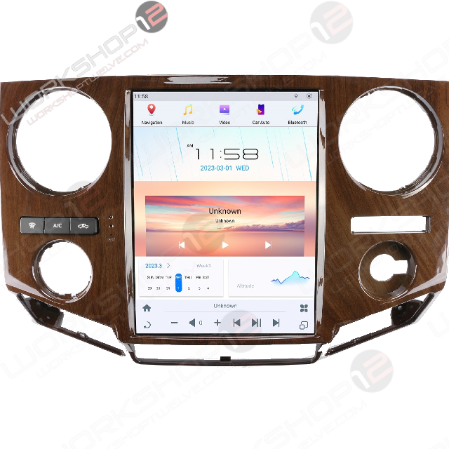 Ford F-250/350 & F-450/650 2009-2014 Workshop 12 Tesla-Style Screen