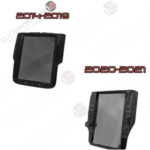 Dodge RAM 2014-2023 Workshop 12 Tesla-Style Screen